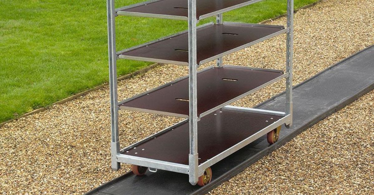 Kunststof platen voor transportwagentjes