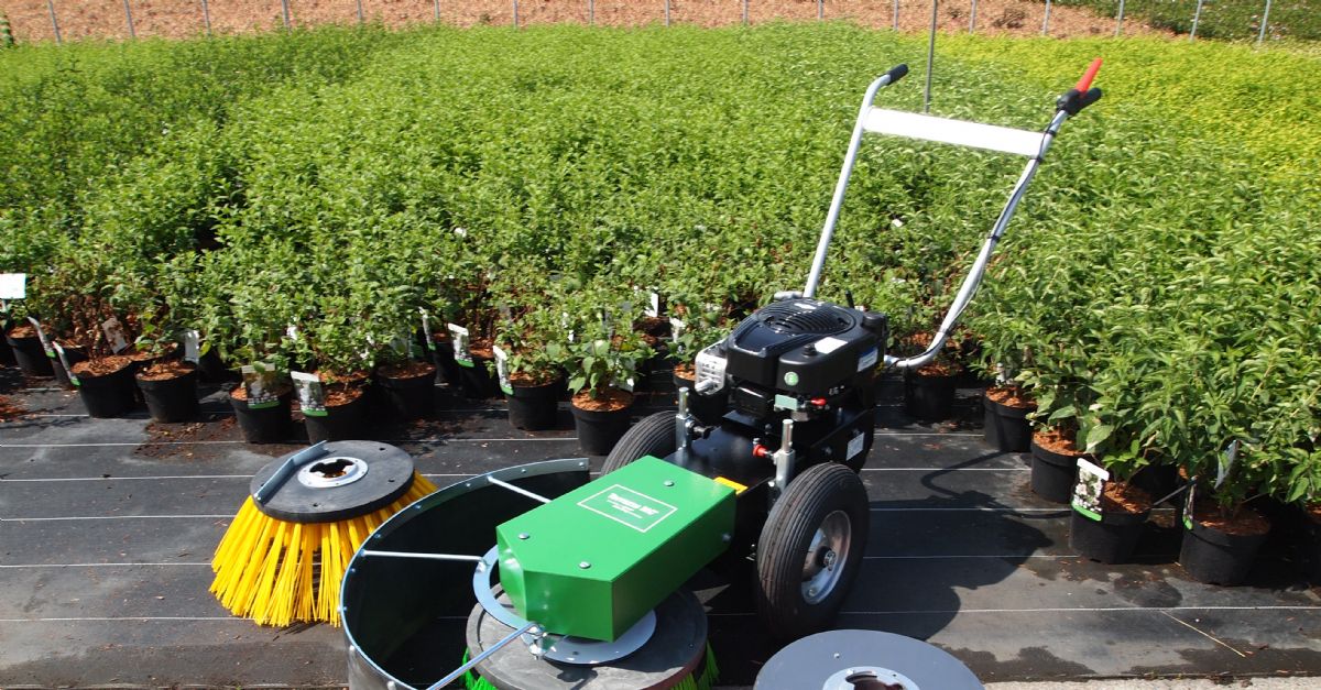 Terrazza Geotex Pro-borstelmachine bespaart kwekers veel arbeid, met ...